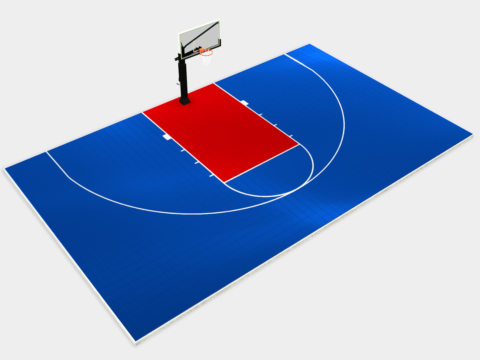 50 X 30 Basketball Half Court DunkStar DIY Backyard Courts