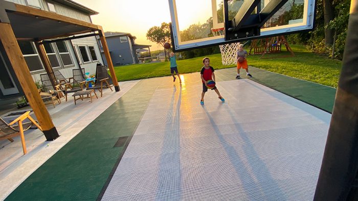DunkStar Court Installation - DunkStar DIY Basketball Courts